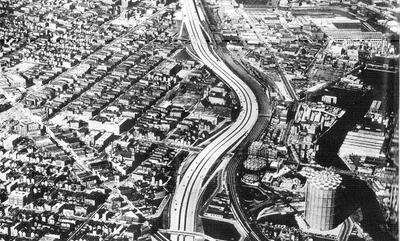 This curve of the Kennedy Expressway allowed the Saint Stanislaus ...