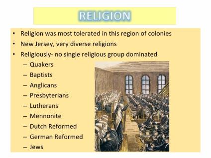 Southern Colonies Religion