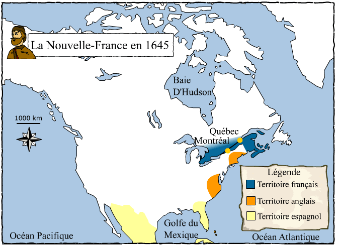 Le territoire de la Nouvelle-France avant qu'elle ne devienne une ...