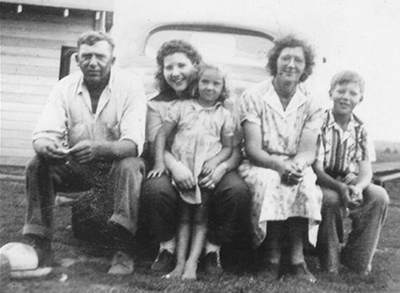 Joseph Sr., Julia, Elsie, Rose, and Joe Jr.