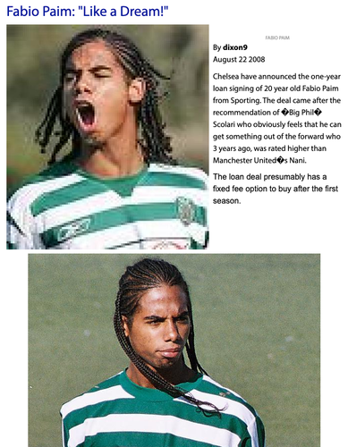 22 de Agosto 2008 - 20 Anos - Fábio Paim no Chelsea - "Like a Dream!"