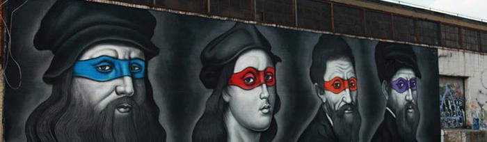 Teenage Mutant Ninja Turtles painted as Renaissance painters that they ...
