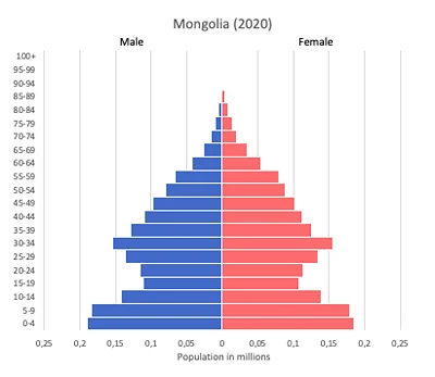 What year is this data from? 2020 What is the smallest age group below ...