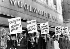 This is a picture of protesters at Woolworth.