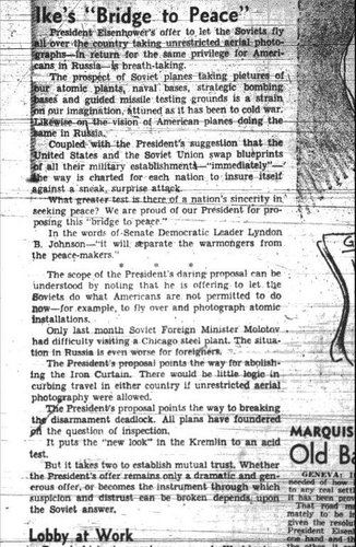 Geneva Summit (Open Skies Proposal)- 1955