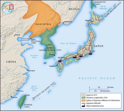 Map 19.3 The Rise of Japan