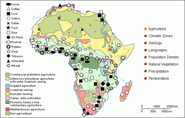 Agricultural Map of Africa
