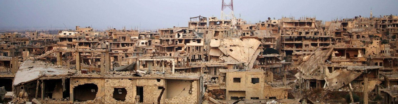 A picture taken on Aug. 2, 2018, shows destroyed buildings in the ...