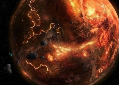 5 Billion Years Ago: The Earth was formed from dust and particles in ...