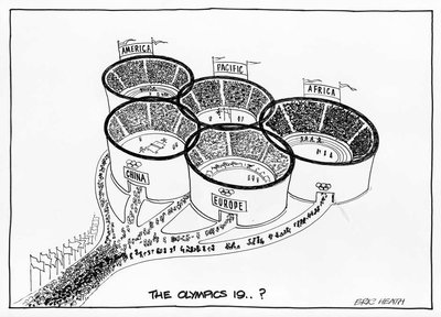 1980 Olympics boycott cartoon - https://nzhistory.govt.nz/media/photo ...