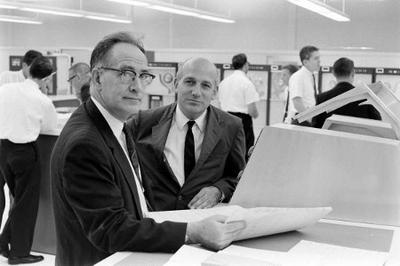John W. Mauchly (left), and J. Presper Eckert (right)