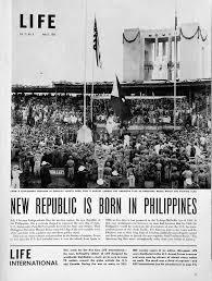 July 4, 1946 Independence day for the Philippines