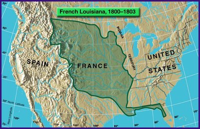 1800-1803 France controls Louisiana
