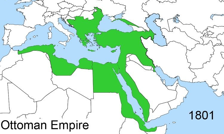 Het Ottomaanse Rijk ca. 1801