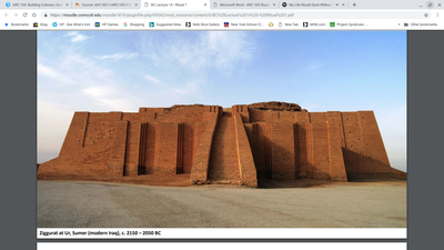 Ziggurat at Ur, Sumer (modern Iraq), c. 2150 – 2050 BC