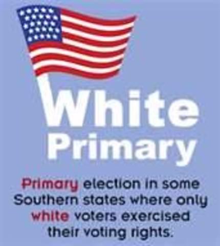 Supreme Court outlawed white primaries.Per the 15th Amendment.
