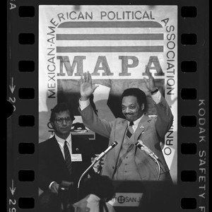 Presidential candidate Jesse Jackson presenting at MAPA. https ...