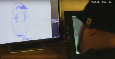 the modeling department - they build the characters and props, they ...