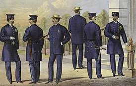 Police uniforms first used in the United States
