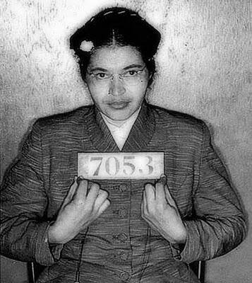 Rosa Parks booking photo following her arrest. Alabama Department of ...