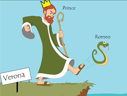 Romeo is banished from Verona.