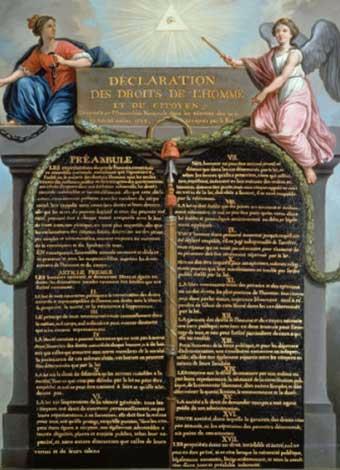 Declaration of the Rights of Man and the Citizen written on August 26th ...