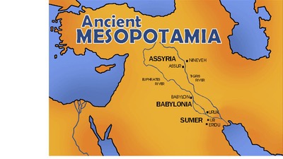 This piture is of the two rivers named the Tigris Rriver and the ...