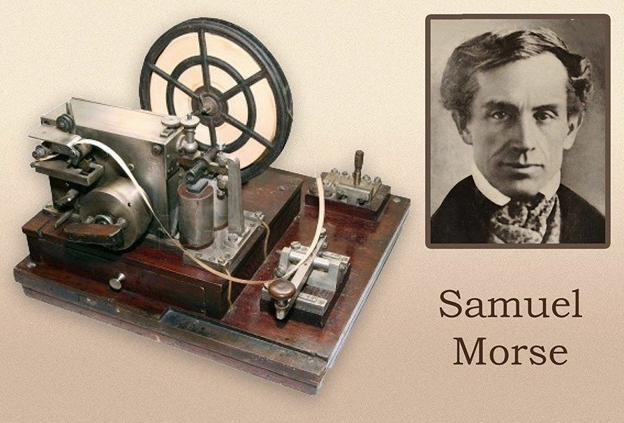 Samuel Morse inventó el telégrafo eléctrico y, en 1844, envió el primer ...