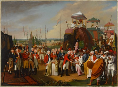 'The Reception of the Mysorean Hostage Princes by Marquis Cornwallis ...