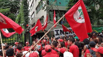 Abril 2019: Protestas de MST en contra de las políticas agrarias.