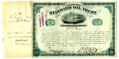 Standard oil trust certificate
