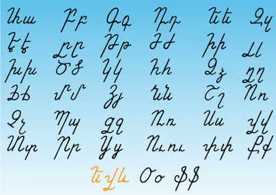 Ձեռագիր տառերը