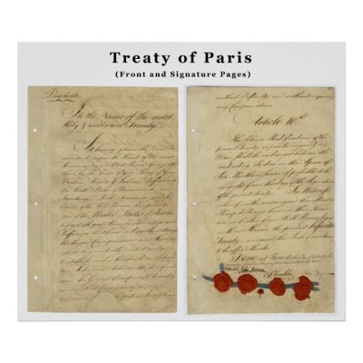 The Treaty of Paris, made in 1763