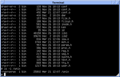 Imagem da Shell do UNIX