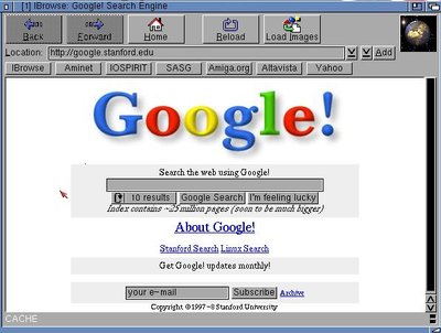 Google 1997: creado en 1997, es una compañía principal subsidiaria de ...