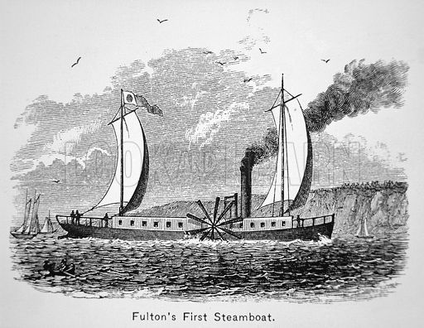1807 Transportation - American Robert Fulton used the steam engine with ...