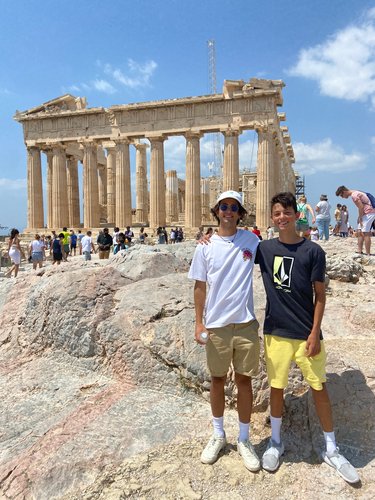 I have one brother, his name is Andrew and we recently went to Greece ...