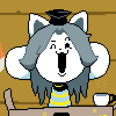 200X Temmie of the tem shop started saving for collage to be the first ...