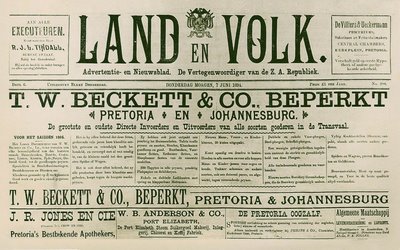 Photograph (Land en Volk): Pretoria 1855 – 1955 / http://eugene-marais ...