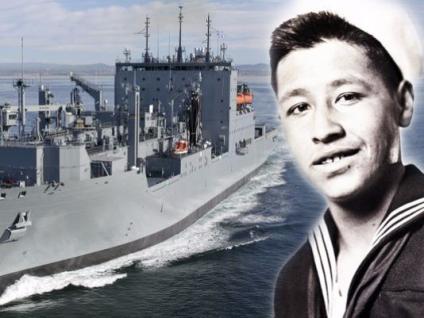 This Navy boat is named "Cesar Estrada Chavez".