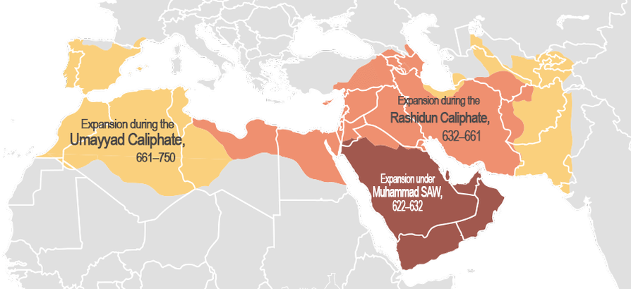Islam Expansion Throughout the Different Caliphates
