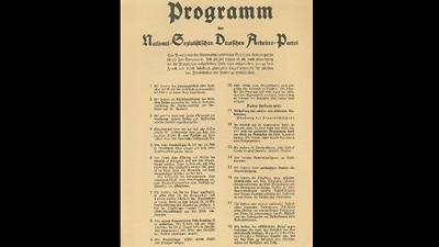 Draft of the Nazi Party's 25 Points