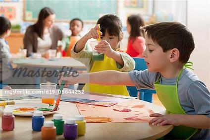 http://www.masterfile.com/image/en/619-05644252/Students-painting-in ...