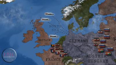 British Blockade: (August 1914) As soon as war was declared, Britain ...
