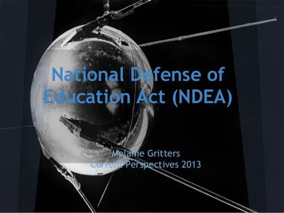 1958: The National Defense Education Act was passed, expanded training ...