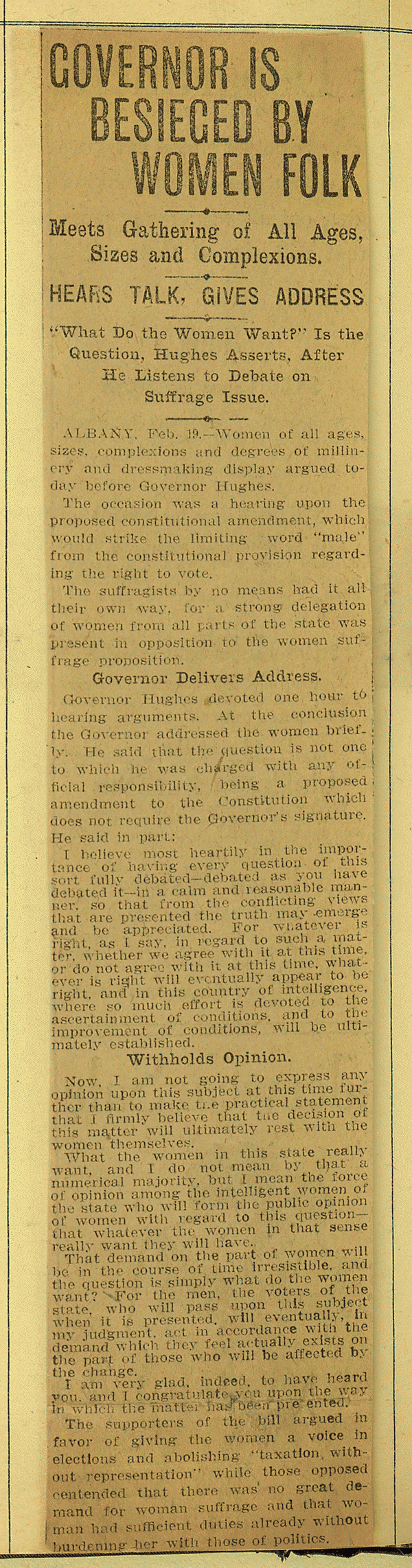 Miller NAWSA Suffrage Scrapbooks, 1897-1911 from