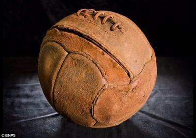 this football is before leather and the official design came out.