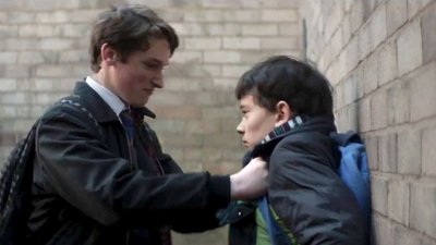 Harry roughing up Connor
