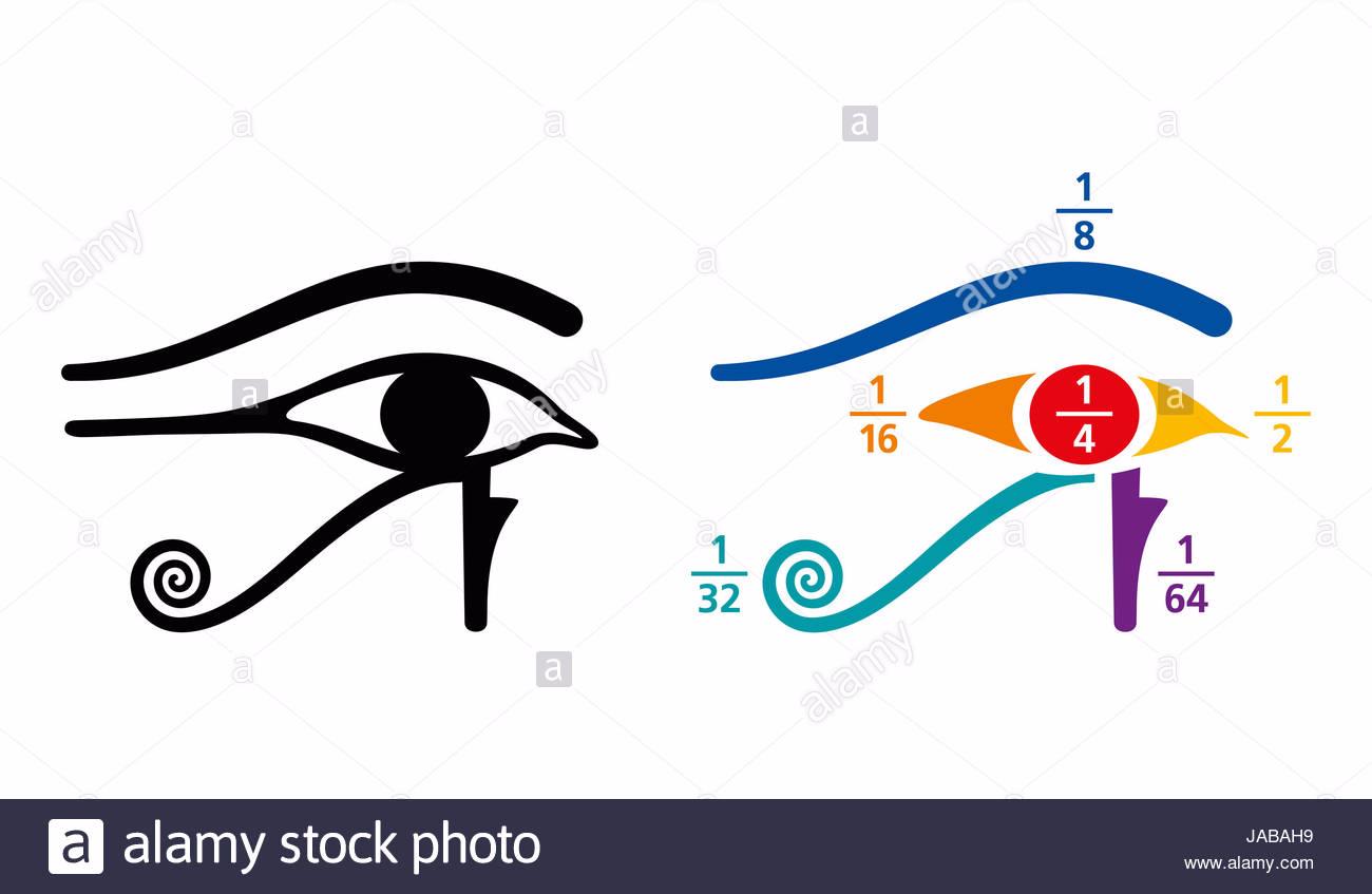 The Egyptians used the "Eye of Horus," to represent different unit ...