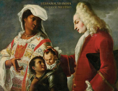 spaniard and indian produce a mestizo attributed to juan rodríguez ...